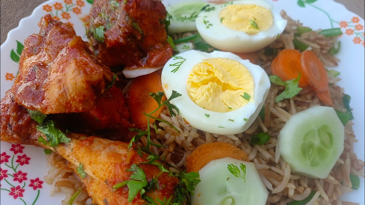 Tandoori chicken kepsa rice!! resturant style very easy do try!! - YouTube