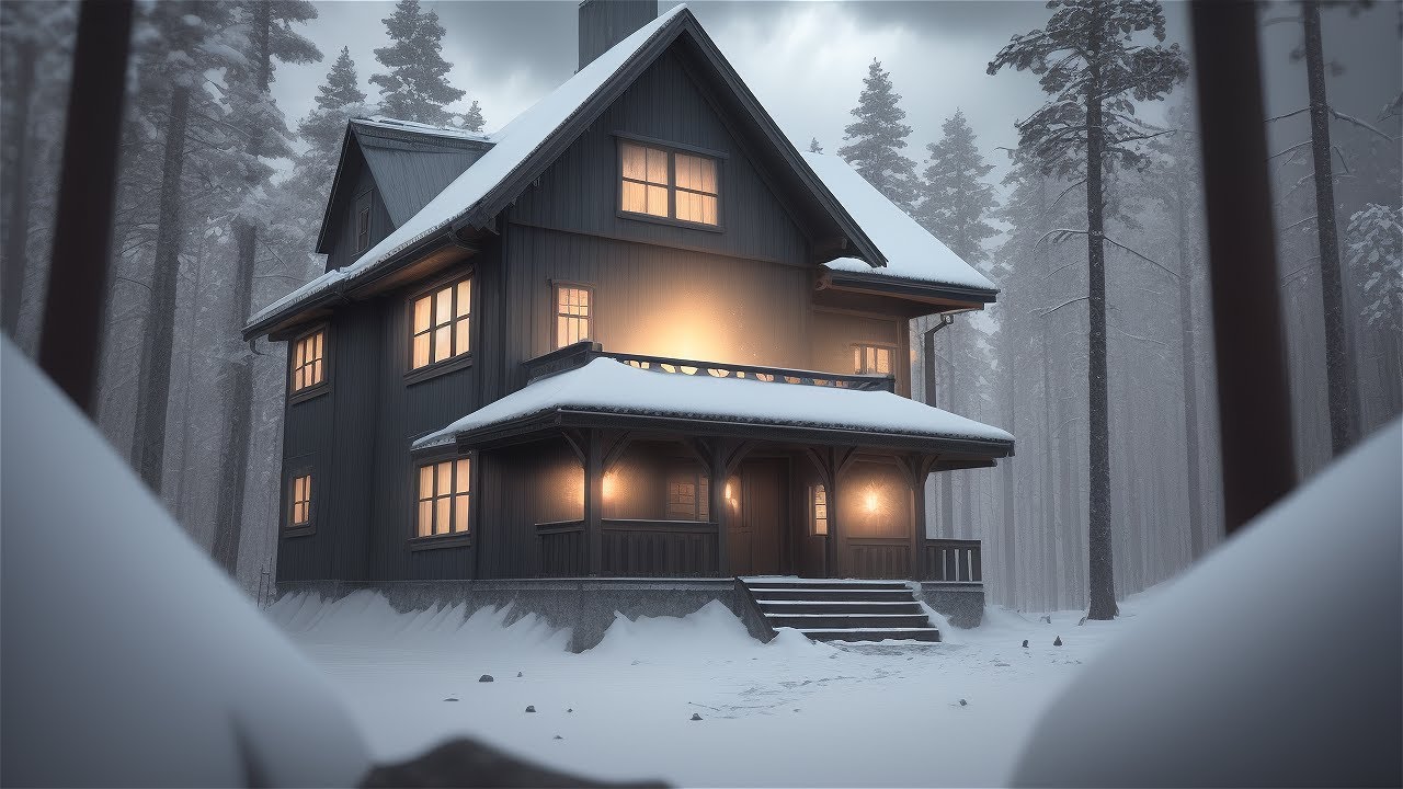 Sleep Cold Blizzard Winter Snow Storm Relax Sleeping Ambience sound ...