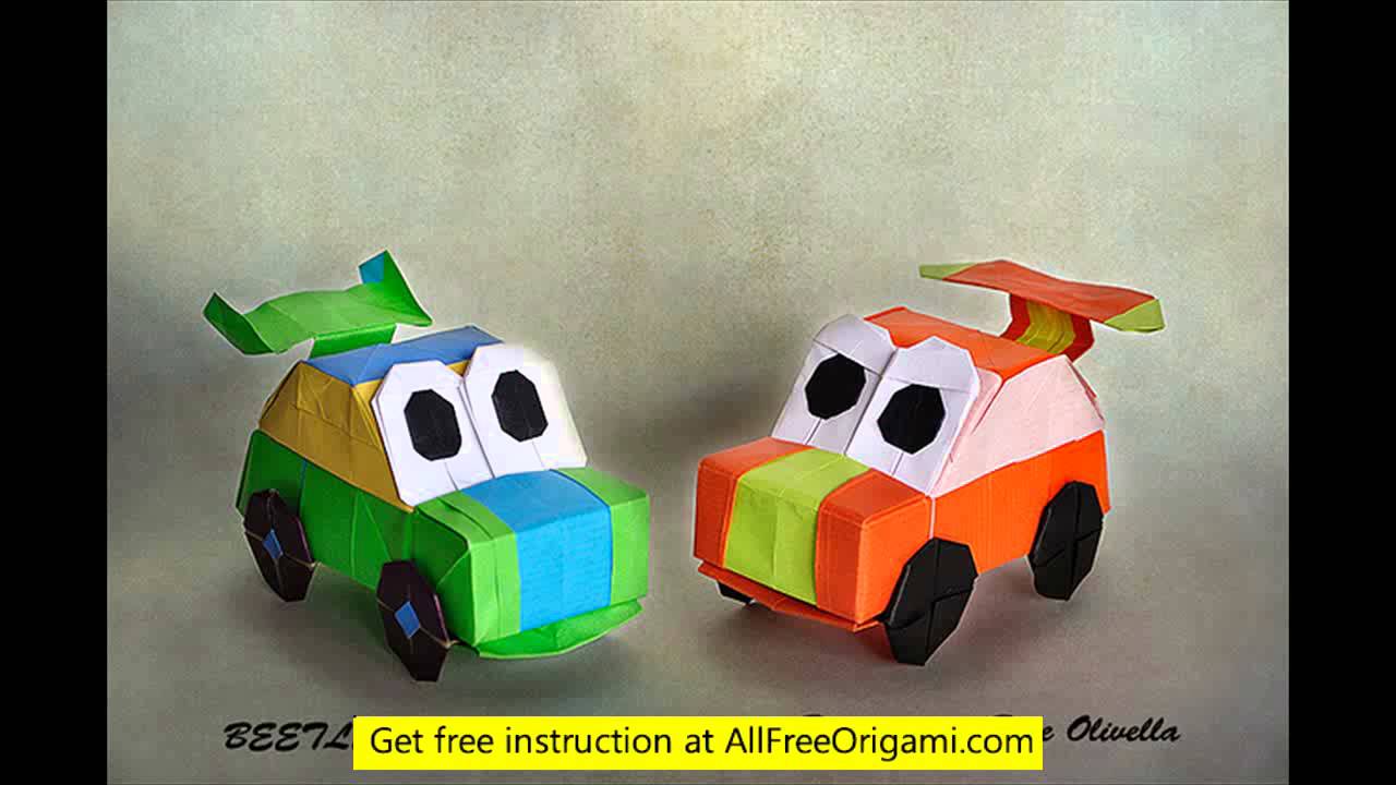 origami car lamborghini - YouTube