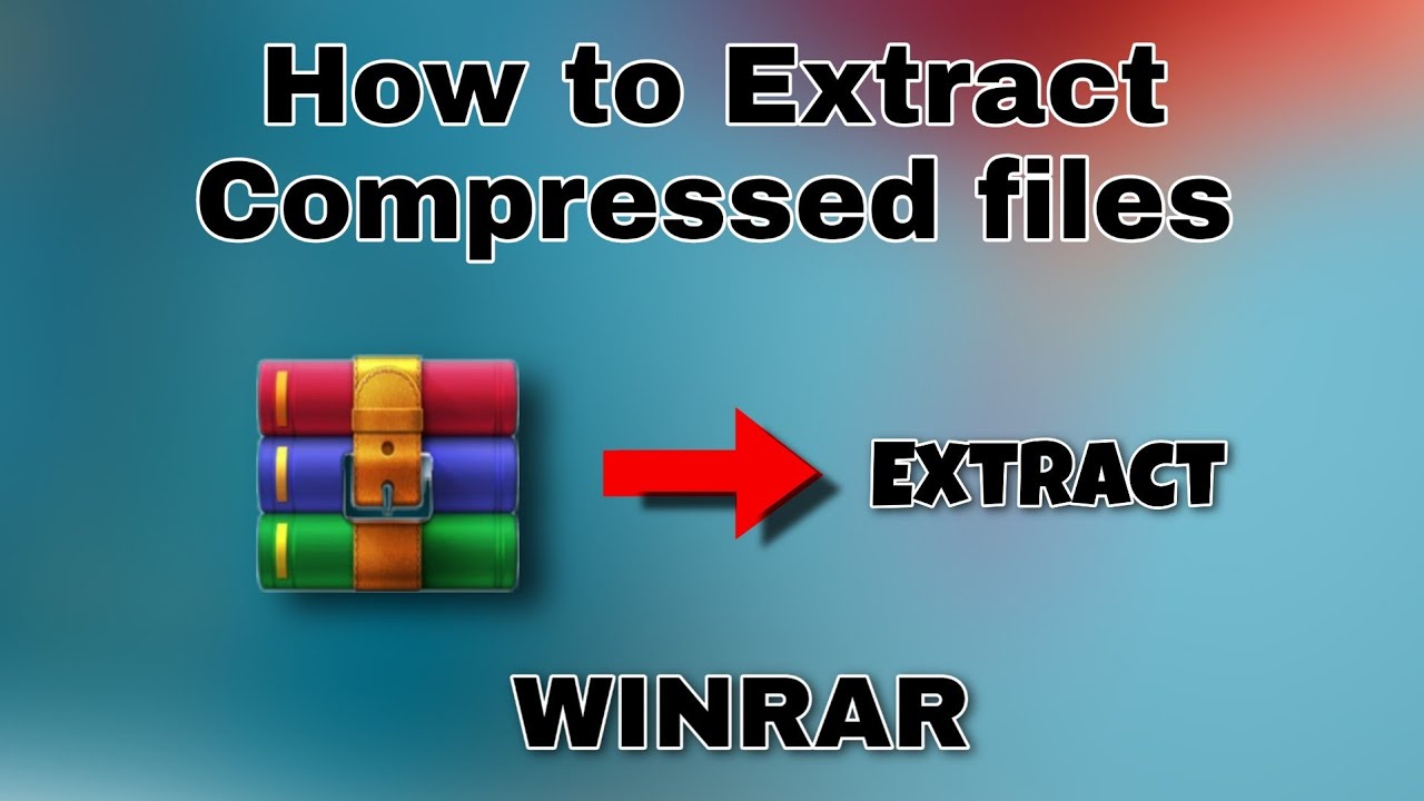 How to Extract any "Highly Compressed" Files using Winrar. - YouTube