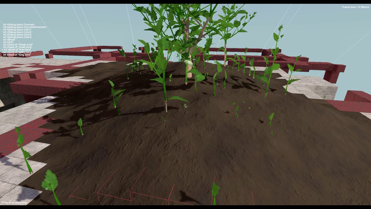 Real-time Procedural Tree Clone Spawning on Uneven Surface - YouTube