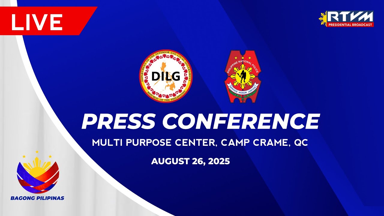 Press Conference with DILG Secretary Jonvic Remulla 8/26/2025 - YouTube