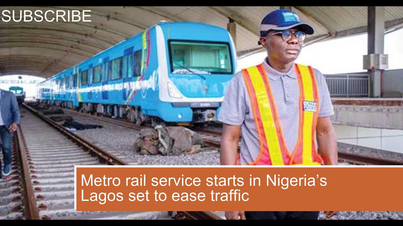Metro rail service starts in Nigeria’s Lagos, set to ease traffic - YouTube