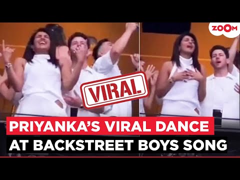 Priyanka Chopra DANCES to 'I Want It That Way' at Backstreet Boys concert with Nick; Video VIRAL!