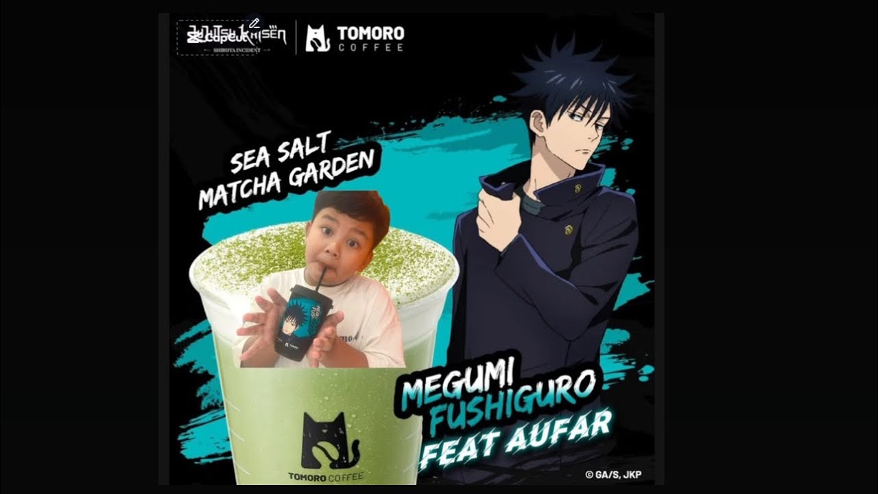 Megumi feat Aufar with tomoro coffe, JuJuTsu KaiSen megumi Sea Salt ...