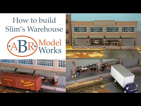 How to build Slim's Warehouse, a HO scale model railroad building HD ...