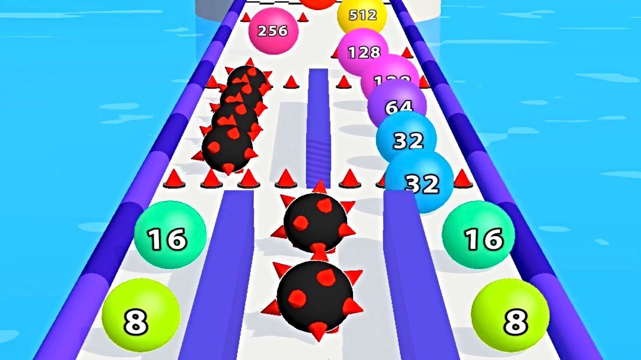 Match Balls 2048 - Ball Merge 3D ! All levels Gameplay (745-747 ...