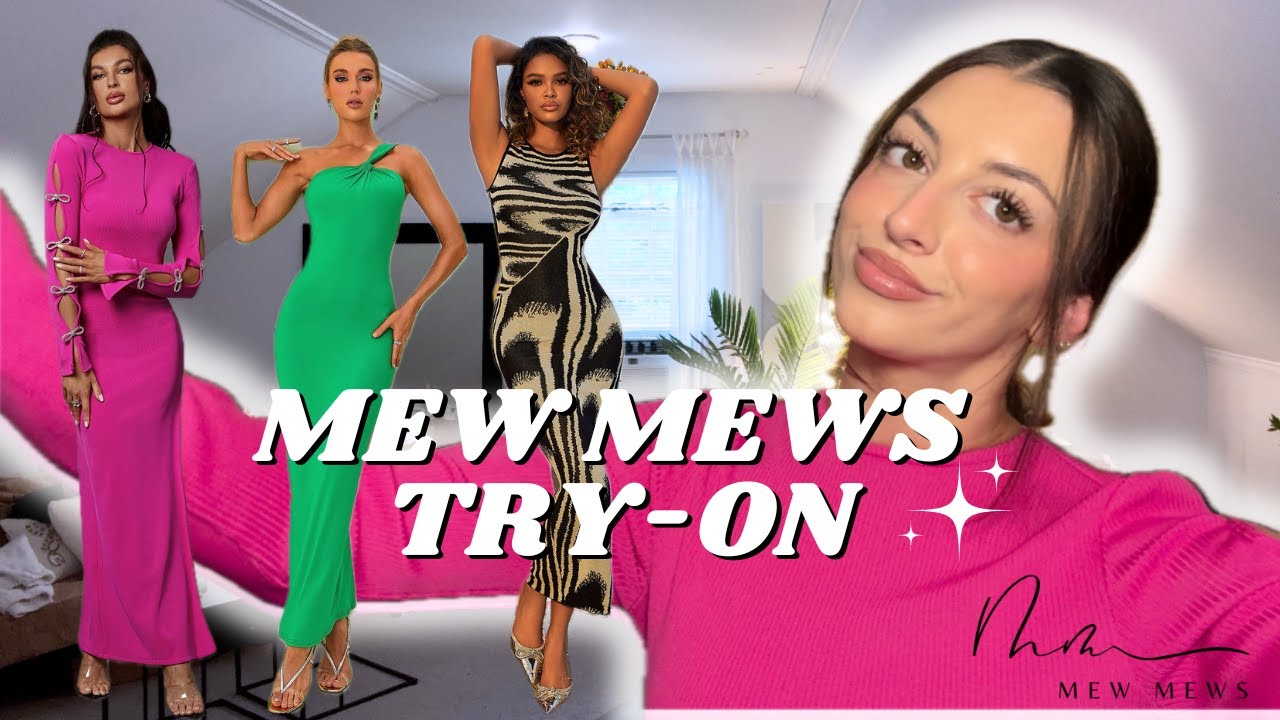 MEW MEWS HAUL & TRY-ON | INSTA WORTHY DRESSES - YouTube