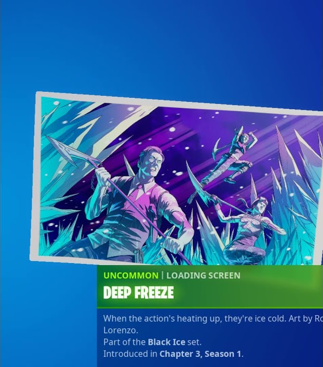 Fortnite Deep Freeze loading screen - YouTube