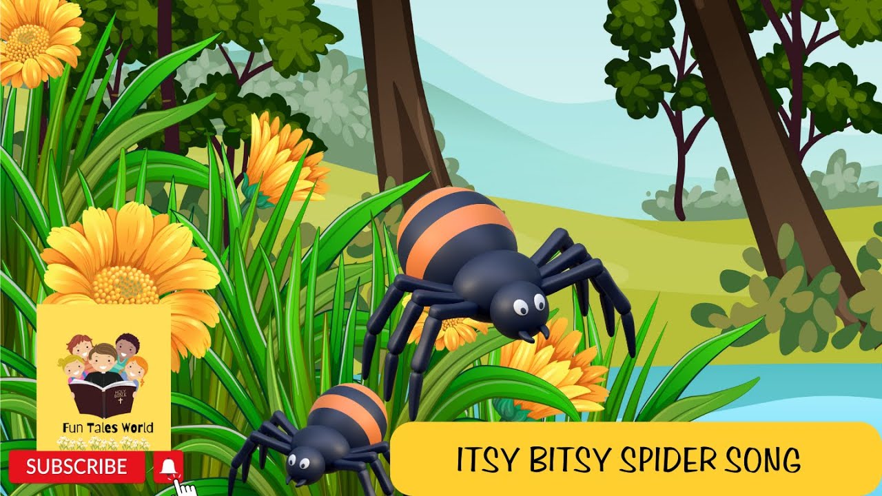 ITSY BITSY SPIDER Song for KIDS 🕷️🎶 | Nursery Rhyme #itsybitsyspider ...