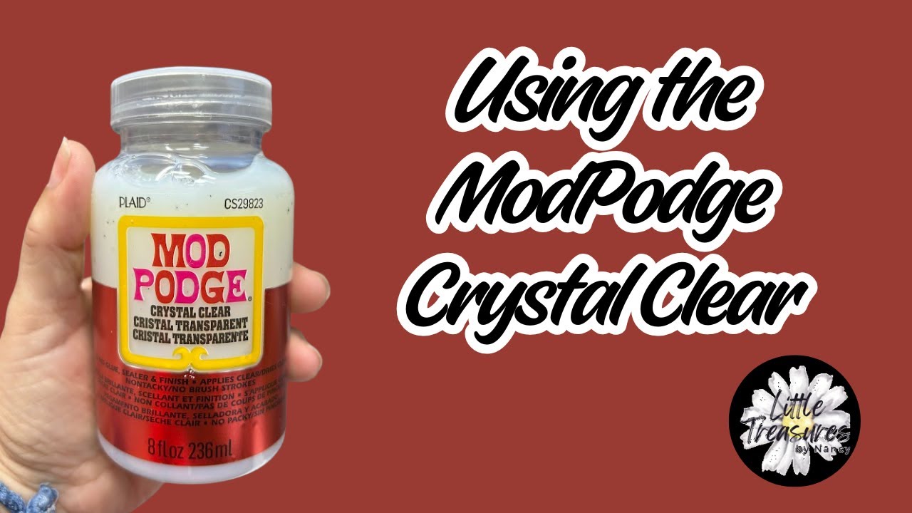 Decoupage with NEW Mod Podge Crystal Clear - YouTube
