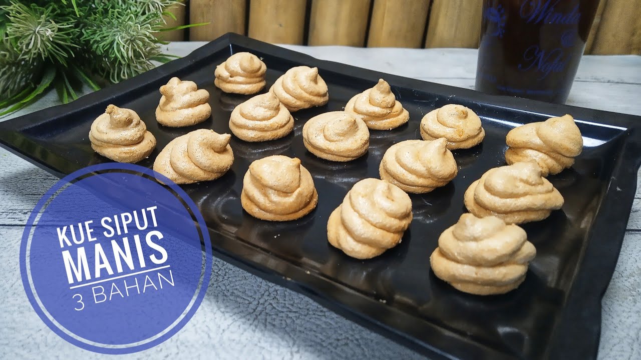 Kue Siput Manis Renyah 3 Bahan - Kue saat gabut - YouTube