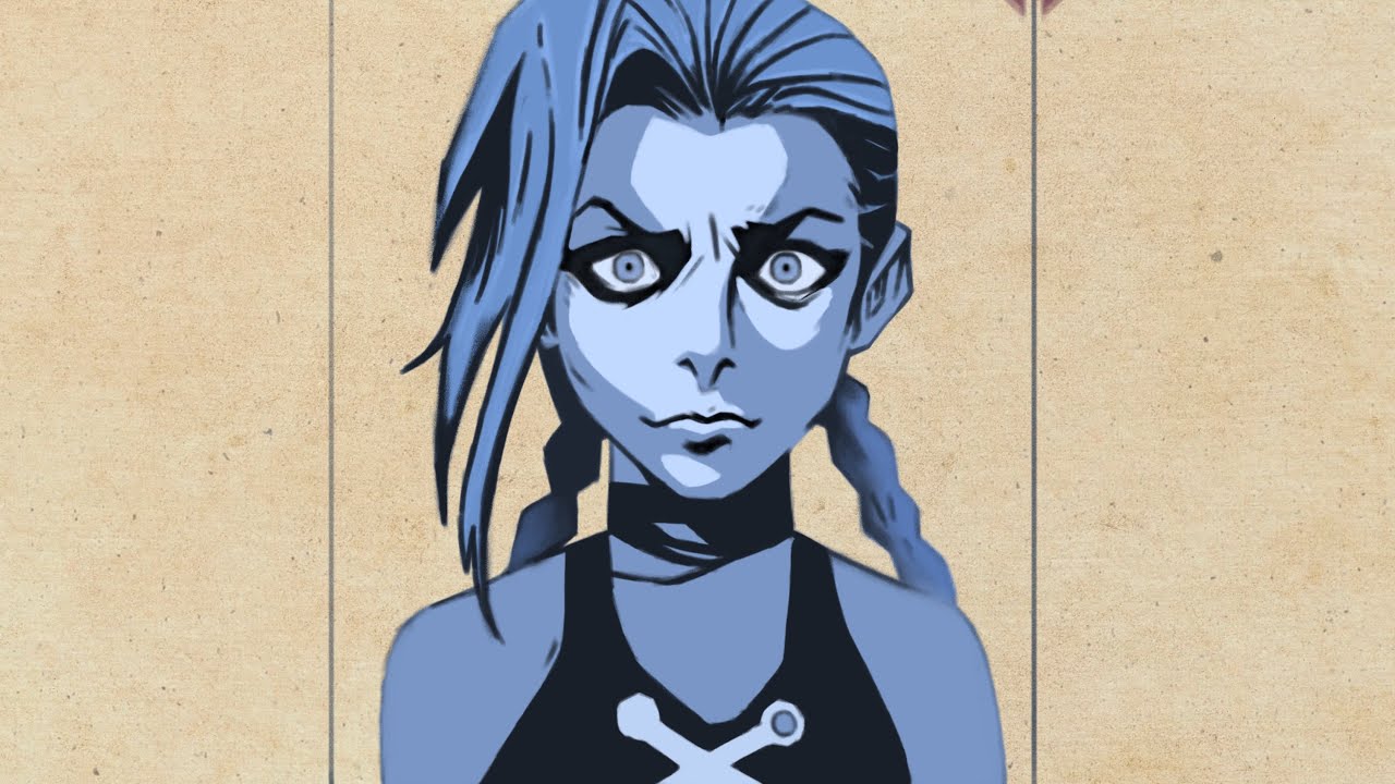 Drawing Jinx Wanted poster (portrait) - YouTube