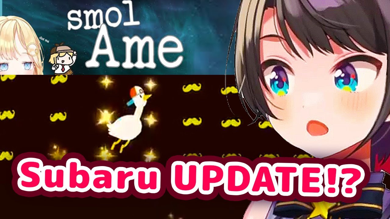 Subaru Discovered Smol Ame Update With Subaru Dancing Meme Duck【ENG Sub ...