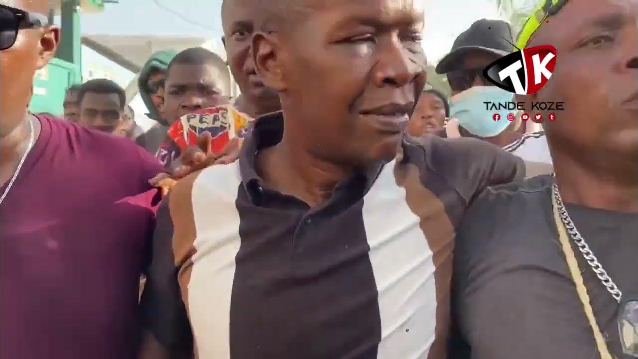 Komisè Muscadin frape ankò, Li met lapat sou yon mèg ki sanble fè pati nèg chen mechan yo - YouTube