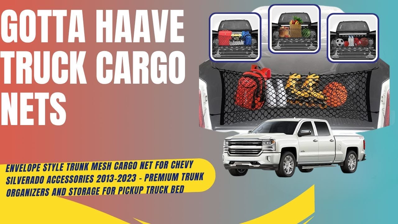 Effortless Organization: Envelope Style Trunk Mesh Cargo Net for Pick ...