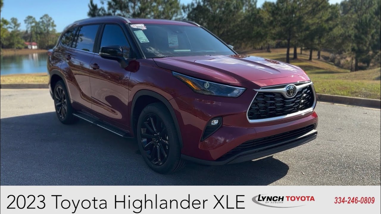 2023 Toyota Highlander XLE in Ruby Flare - Stock# 37096 - YouTube