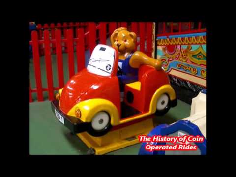 1990s Coin Operated Car Kiddie Ride - Techno Ted's Beetle Bug - YouTube