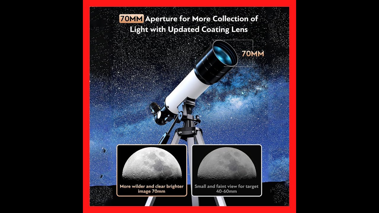 High Power HD Astronomy Stargazing Telescope 400mm(f/5.7) focal length ...
