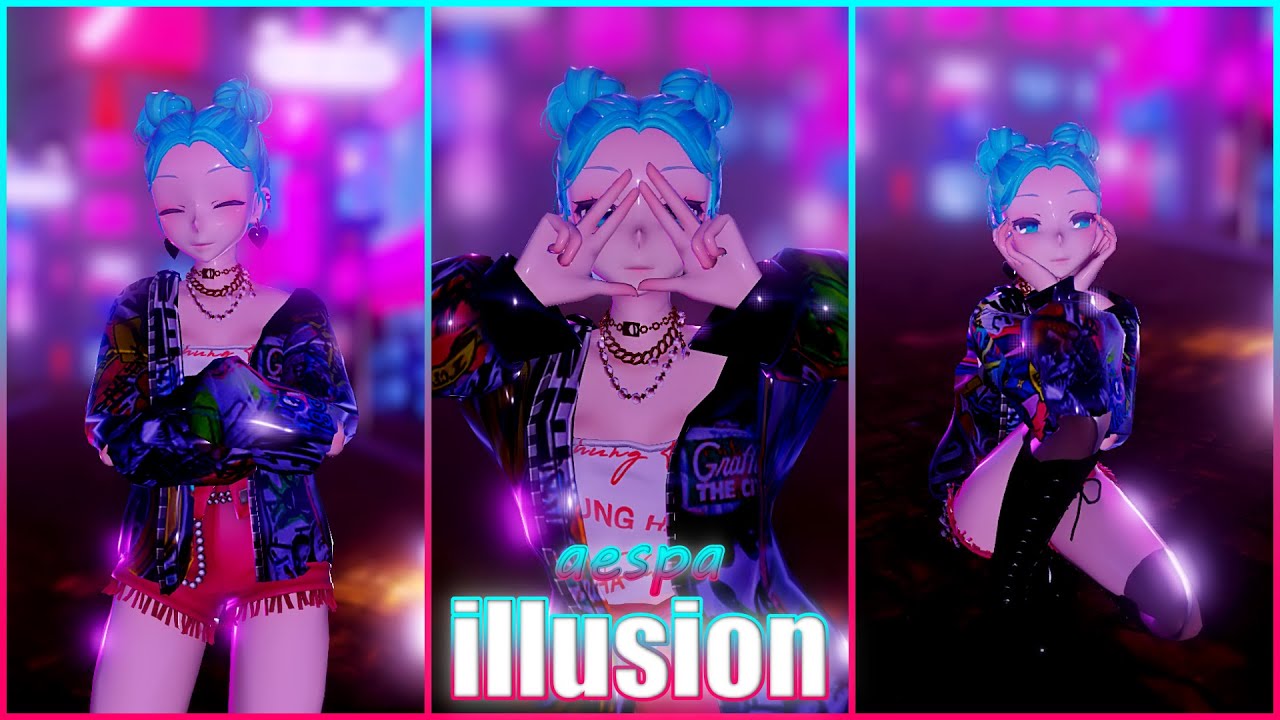 [MMD/DL] aespa - illusion (short) - YouTube