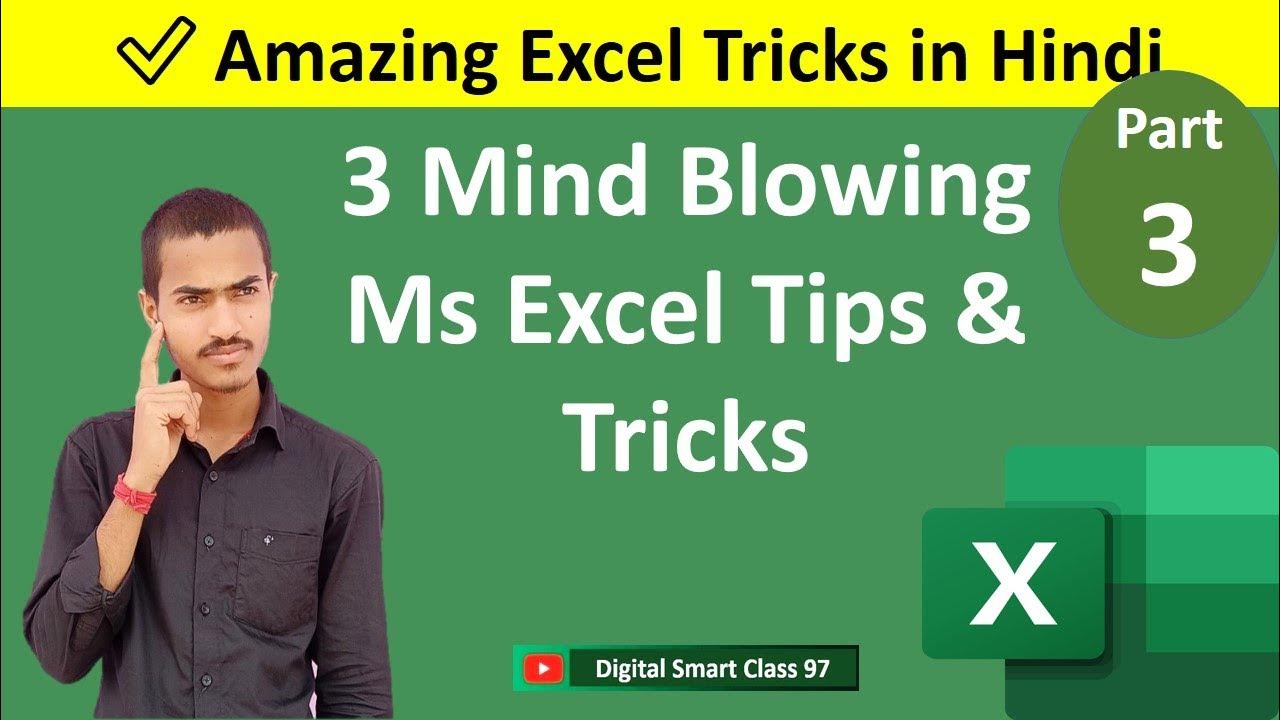 3 Mind blowing 🤯 Excel | Tricks Excel Tricks and Tips 2023 | Excel tutorial Excel Hack Tricks ...