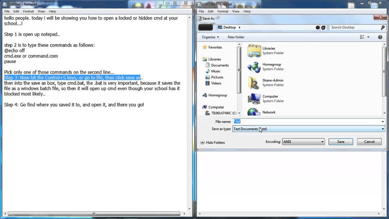 How to open CMD At School! - YouTube