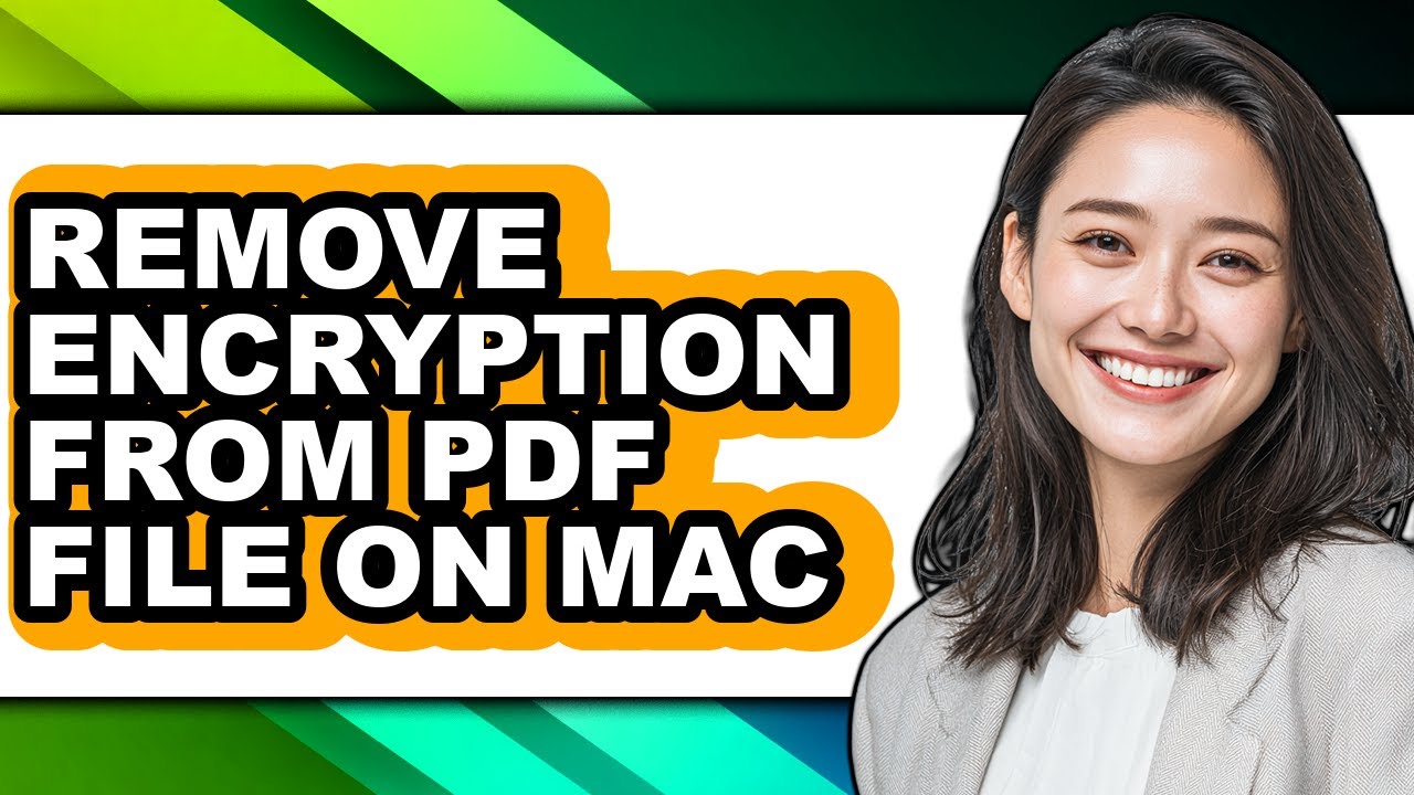 How to Remove Encryption from Pdf File on Mac (easy Method) - YouTube