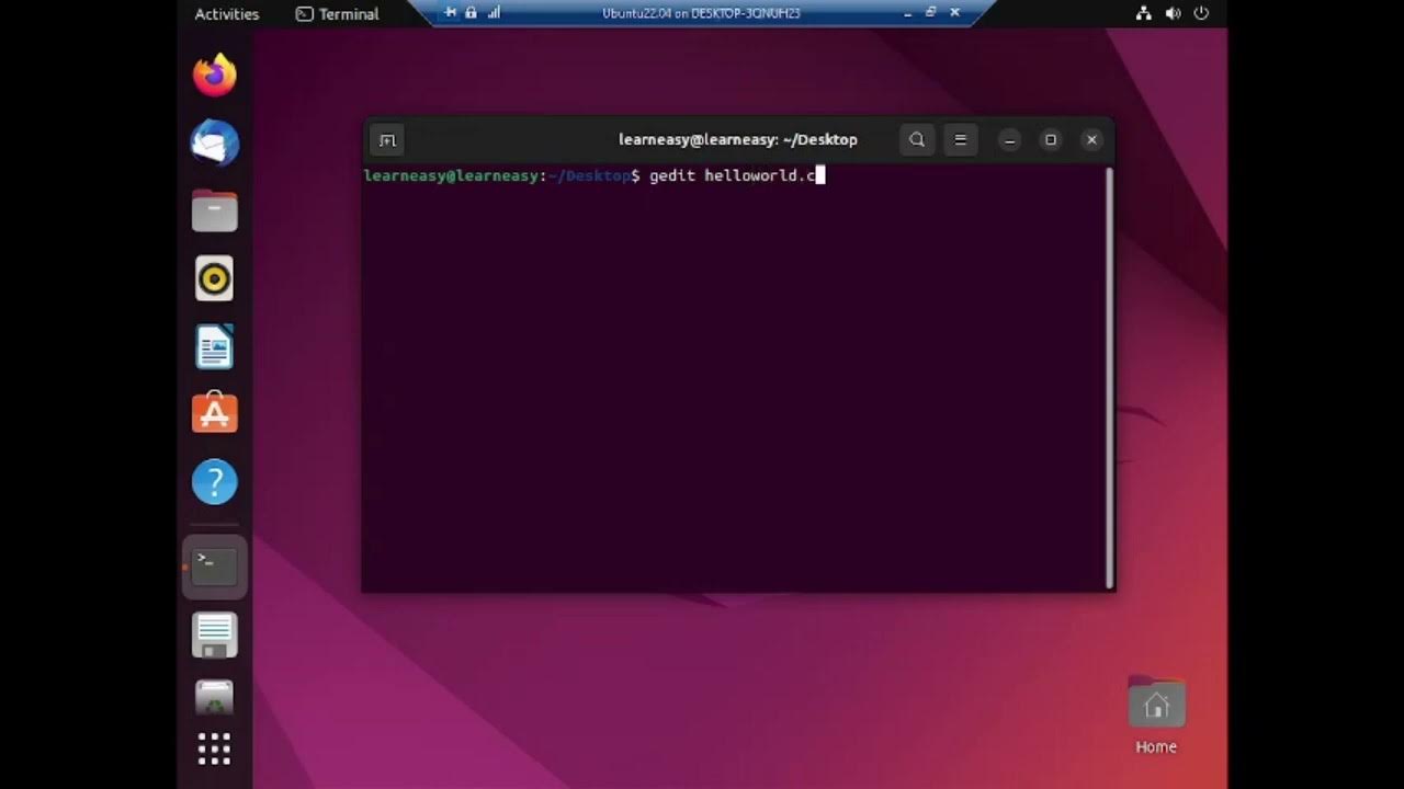 How to run Hello World program in C++ language on Ubuntu | Source Code ...