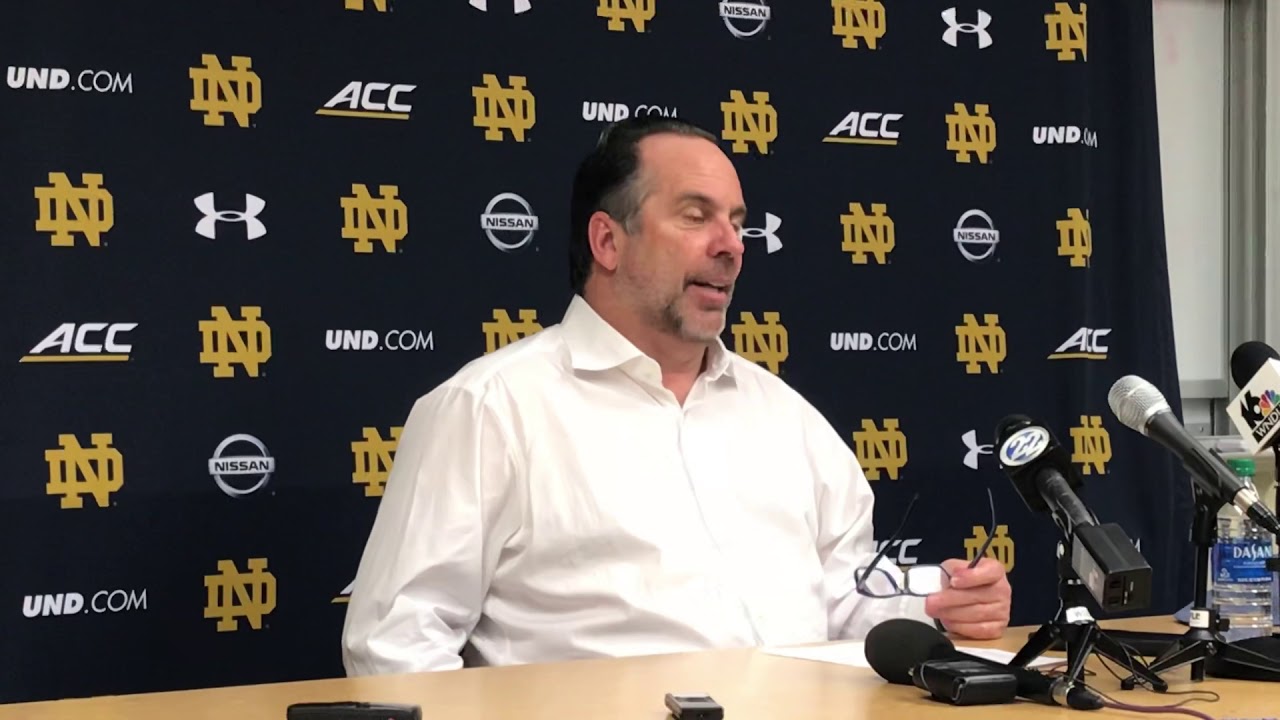 Notre Dame coach Mike Brey on the “amazing” play of Rex Pflueger and ...