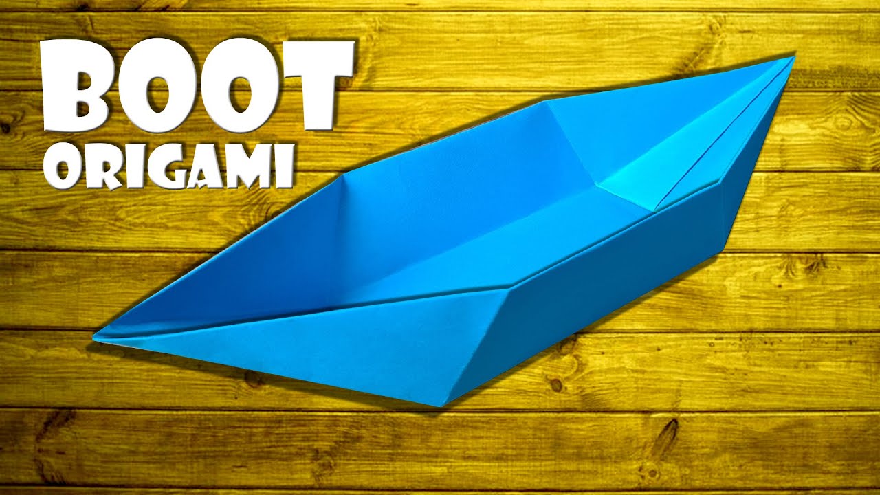 Boot Origami falten aus Papier - fold paper origami boat DIY craft [4K ...