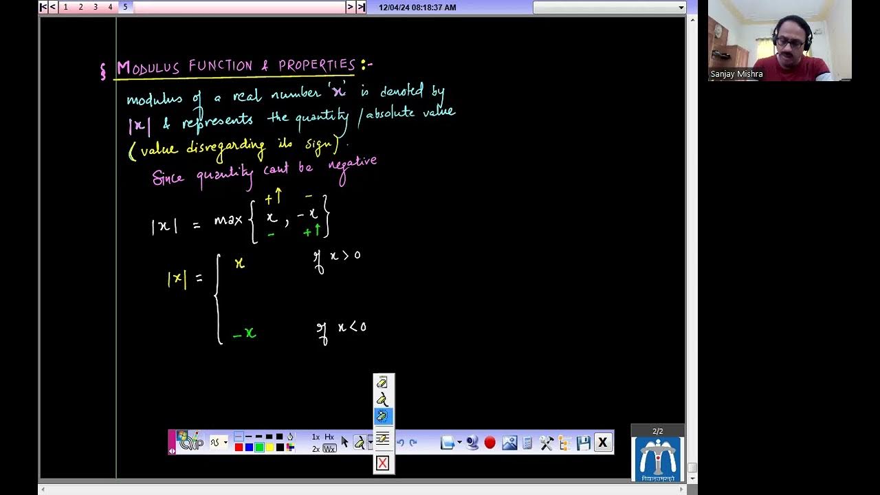 FOM/L-29/MATH/Modulus & Properties -L-1/11-04-2024 - YouTube