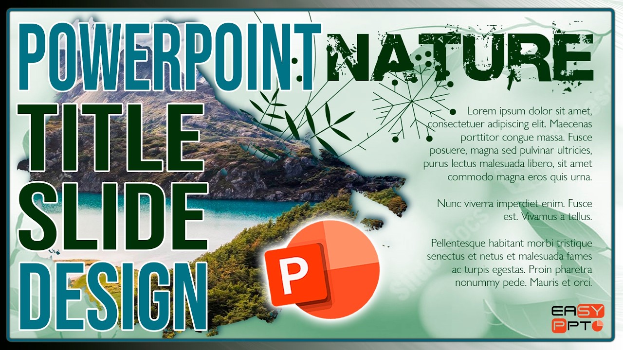 POWERPOINT TITLE SLIDE DESIGN | SIMPLE IDEAS PRESENTATION - YouTube