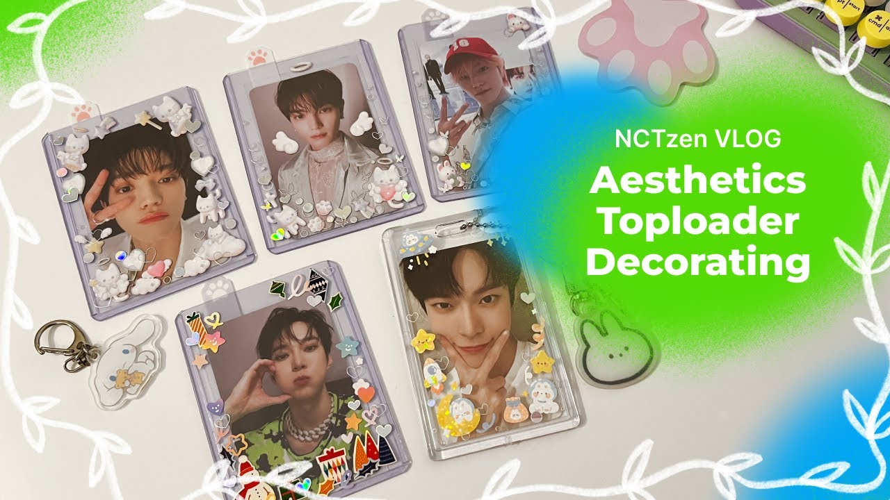 Aesthetics decorate kpop toploaders with me ♡ Декорирую стикерами ...