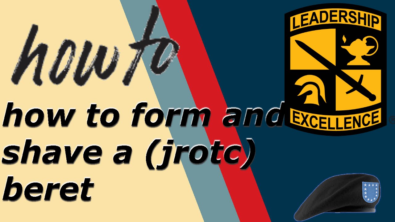 how to properly from and shave a beret. - YouTube