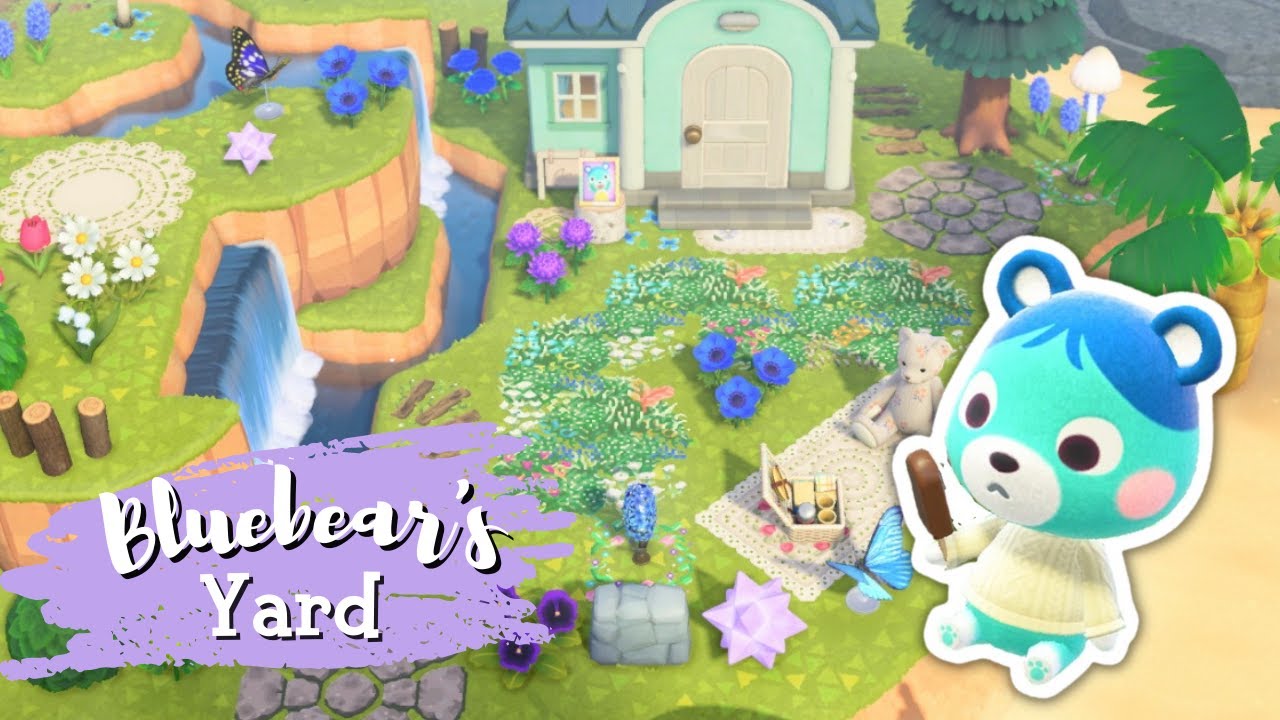 Let's Decorate Bluebear's Yard | Animal Crossing New Horizons - YouTube