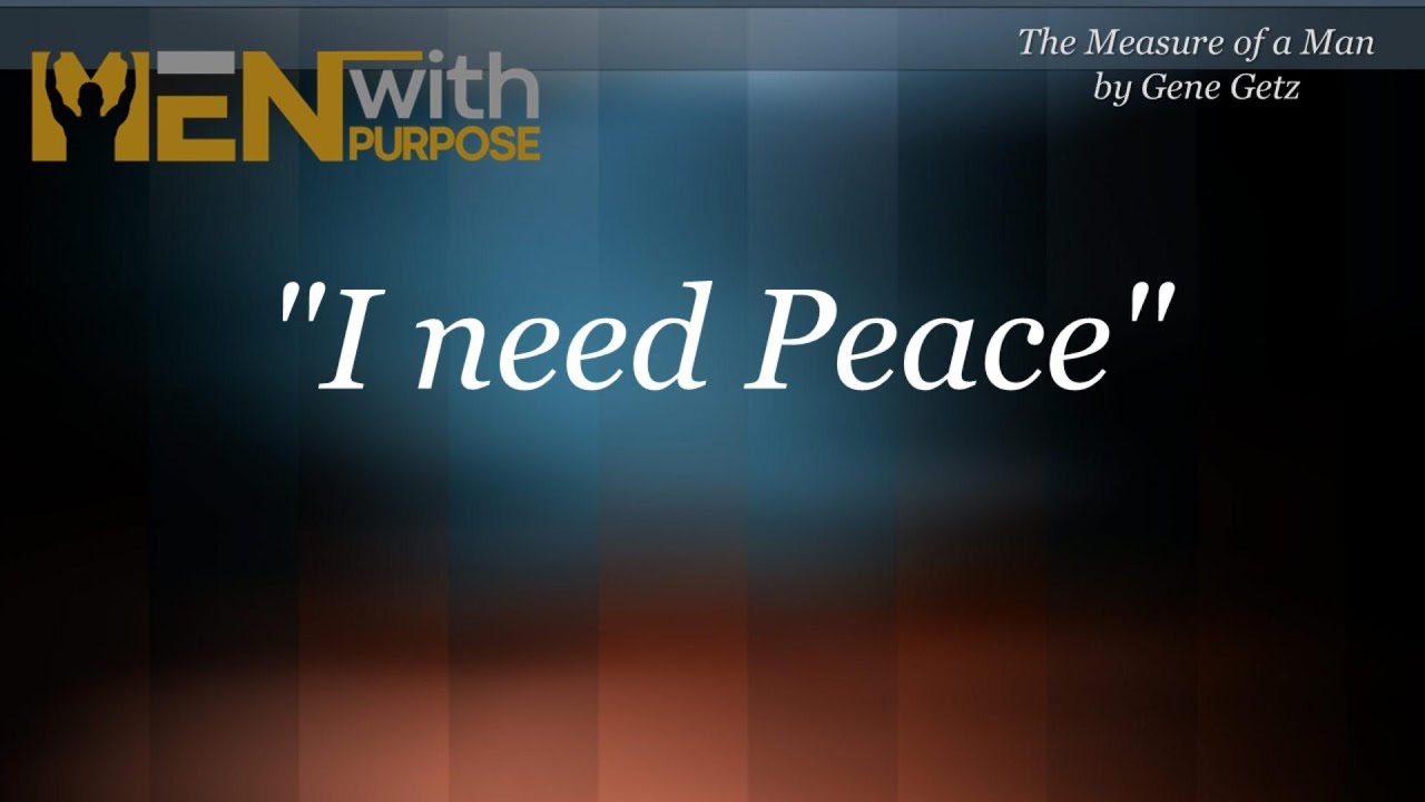 I need Peace - YouTube