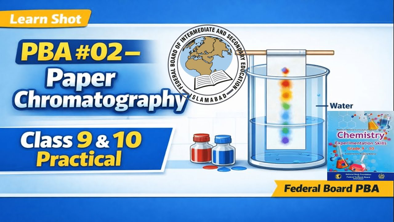 PBA #02 | Separation of Mixture of Inks by Paper Chromatography | Class ...