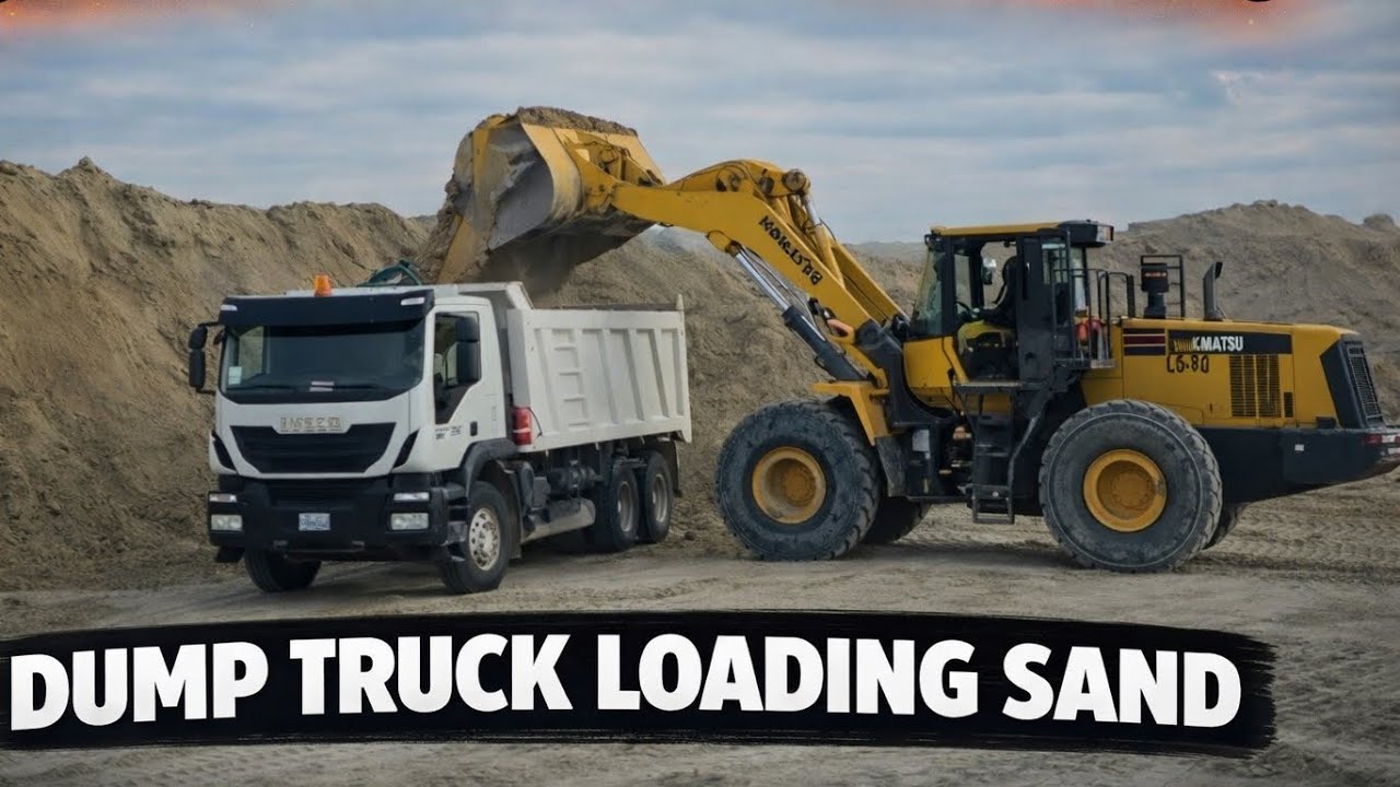 Komatsu Wheel Loader Dump Truck Loading | Heavy Work Video - YouTube