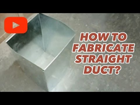 HOW TO FABRICATE STRAIGHT DUCT | DIY FABRICATION - YouTube