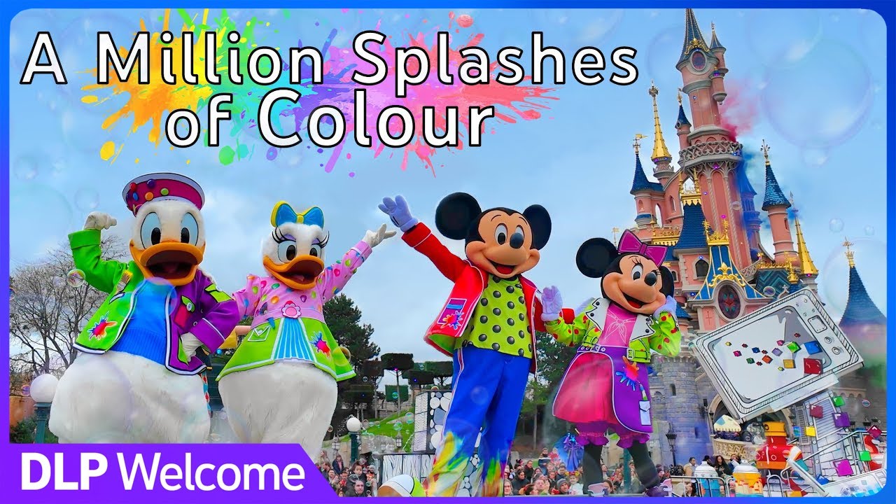 [4K Multi-Angle] A Million Splashes of Colour - NEW SHOW - Disneyland ...