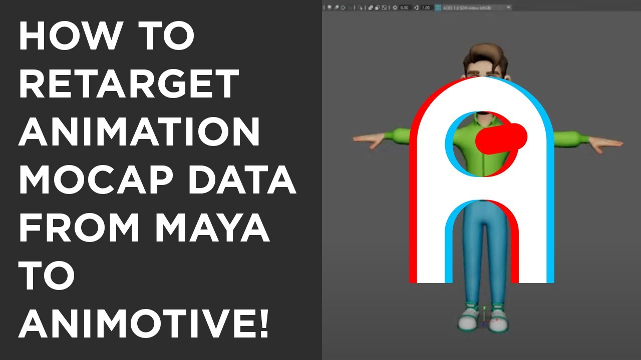 How To Retarget Mocap Data From Animotive To Maya Youtube