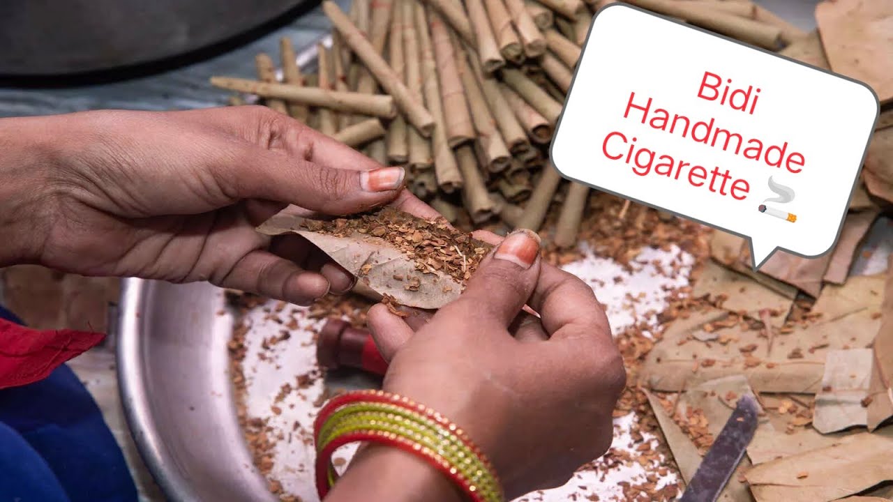 Making Bidi Handmade Cigarette smoking -India Nepal #handmade # ...