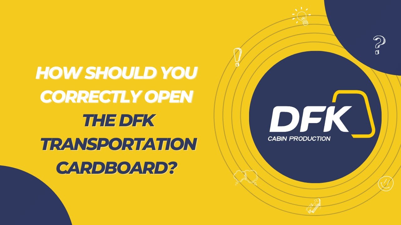 How should you correctly open the DFK transportation cardboard? - YouTube