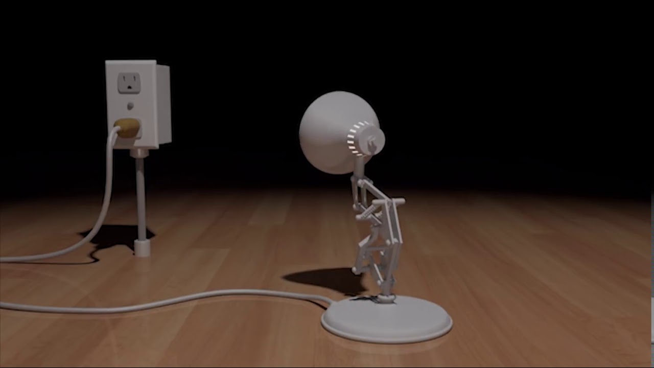 Luxo Jr. in Front and Back Blender Remake - YouTube