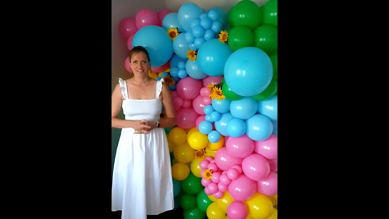 Paretele din baloane fara suport. Balloon wall. Arcada de baloane fara ...