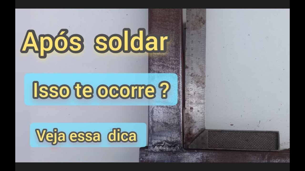 COMO SOLDAR METALON SEM SAIR DO ESQUADRO, forma fácil - YouTube