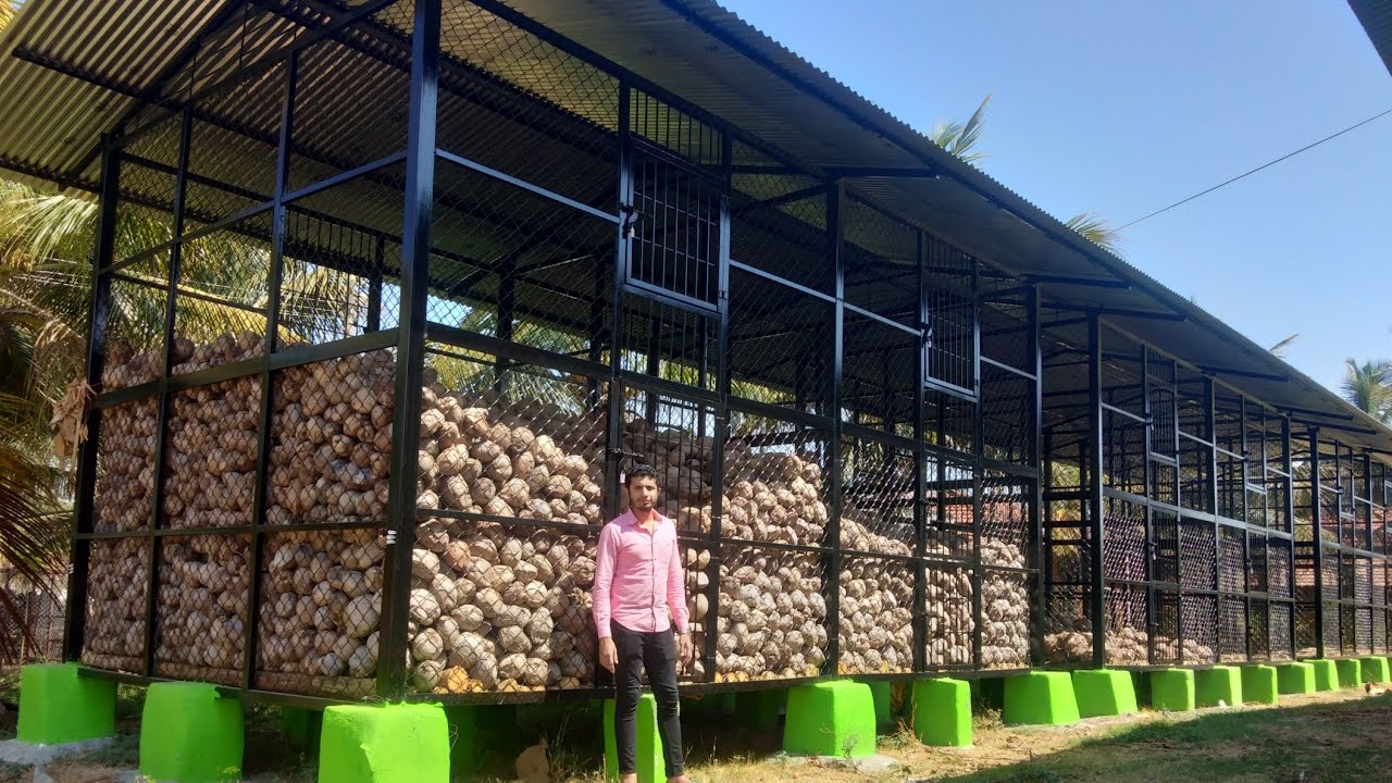 Scientifically designed coconut storage unit by Mr.Rakshith In ...