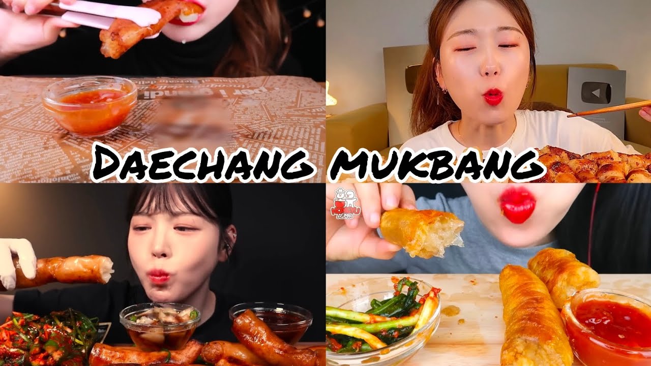 Daechang mukbang compilation| 2x speed ASMR eating show - YouTube