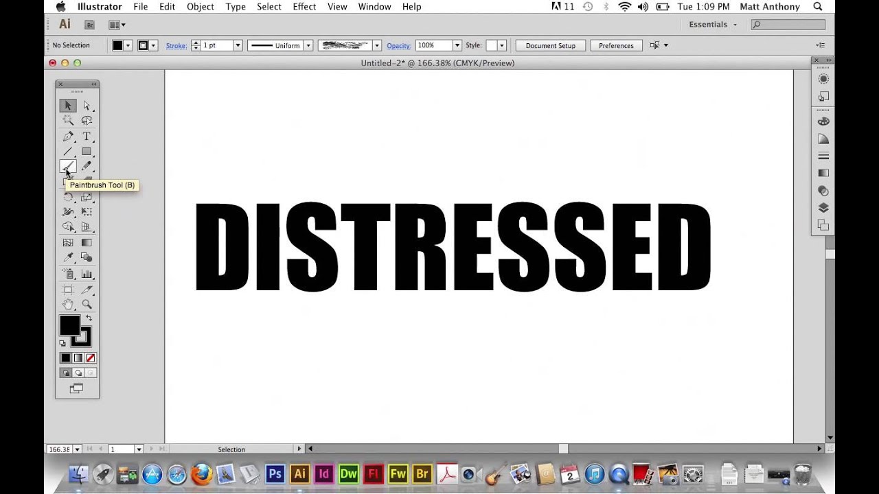 Illustrator CS6 Distressed Type Tutorial - YouTube