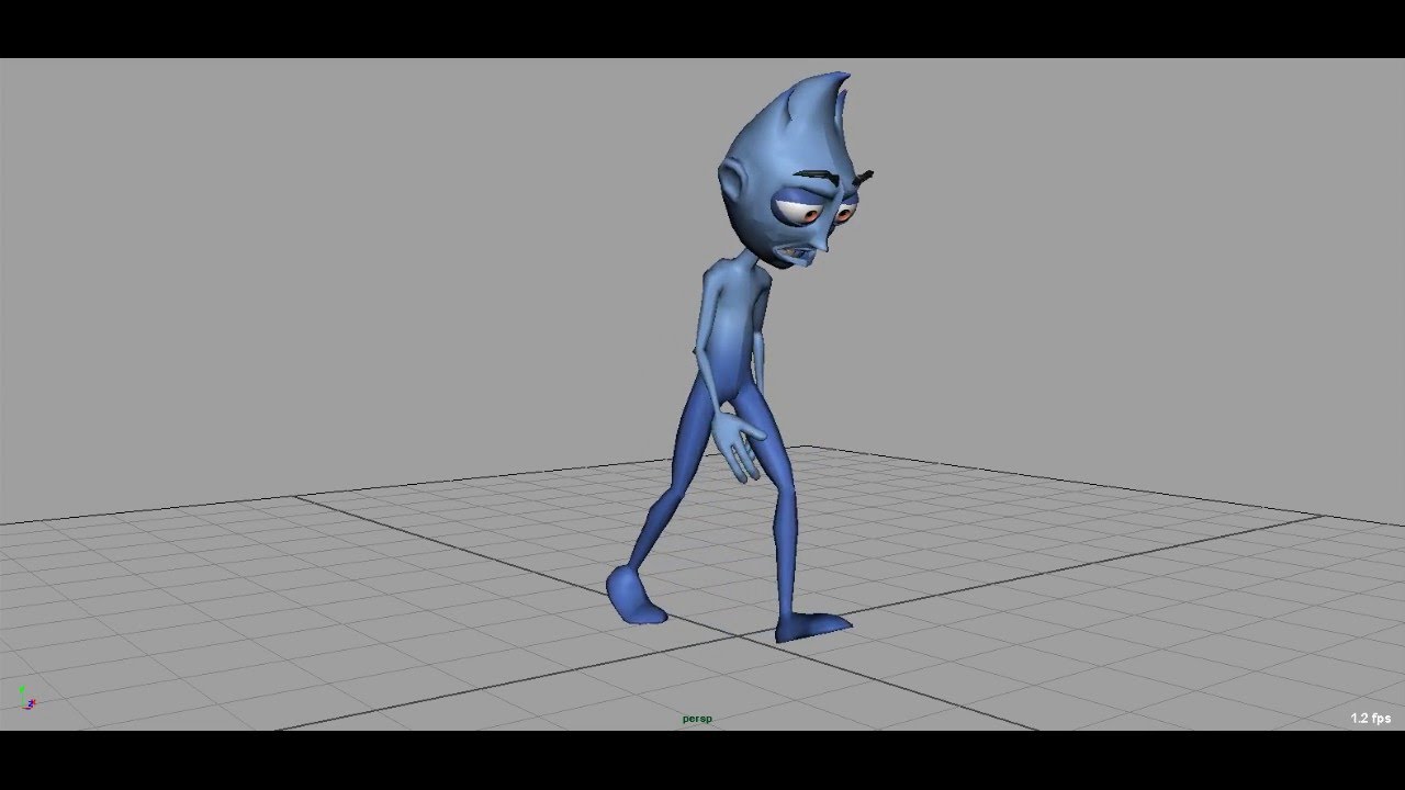 Week 11 Walk Cycle - Depressed Character - YouTube